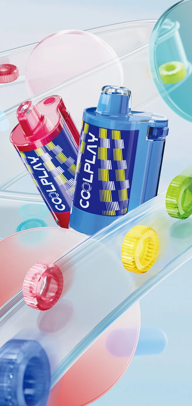 blender Vape e-liquid 3D Render-花瓣网