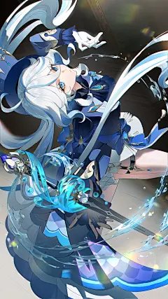 芙卡洛斯、芙芙、芙宁娜、水神、正义之神 Focalors 芙卡洛斯图片_原神 Genshin Impact图片素材-花瓣网