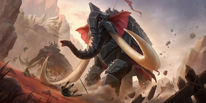 Armored Tuskrider, Masaki Hsu : Armored Tuskrider Illustration from ...