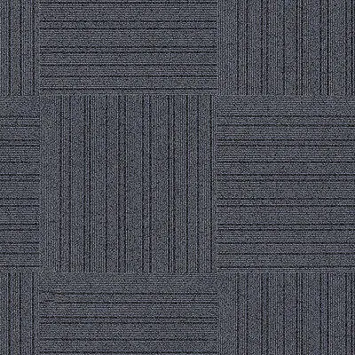 无缝现代酒店办公室黑灰色几何条纹满铺地毯地垫贴图-花瓣网