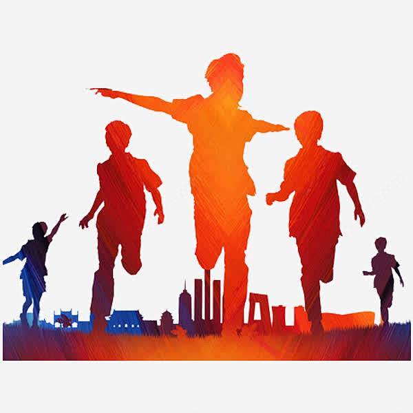 奔跑的孩子免抠png素材_新图网ixintu.com