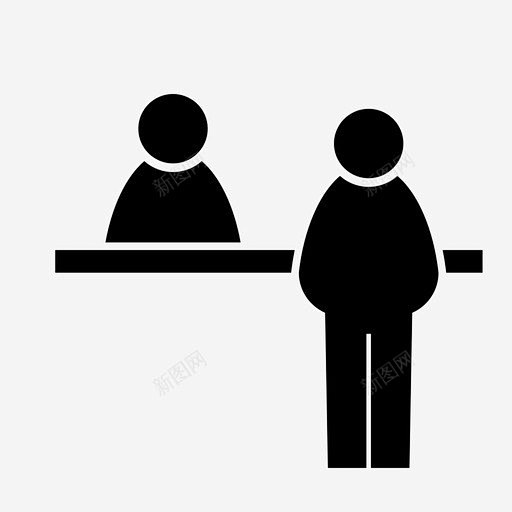 前台助理区接待区图标 icon 标识 标志 UI图标 设计图片 免费下载 页面网页 平面电商 创意素材