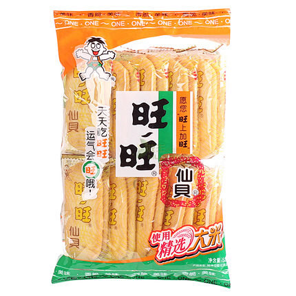 旺旺仙贝52g 膨化米果饼干 特产休闲零食品 酥脆烘焙点心非油炸