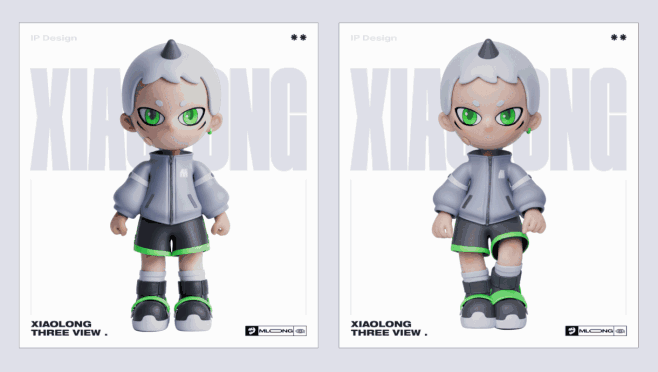 潮玩IP｜XLONG-小龙三维/C4D设计-花瓣网