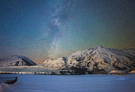 雪山银河-花瓣网