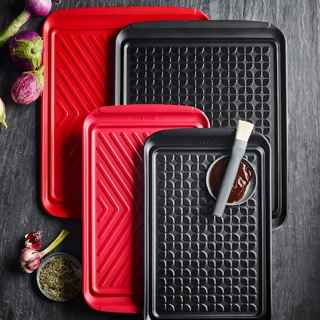 Grill Prep Trays, Set of 2-花瓣网