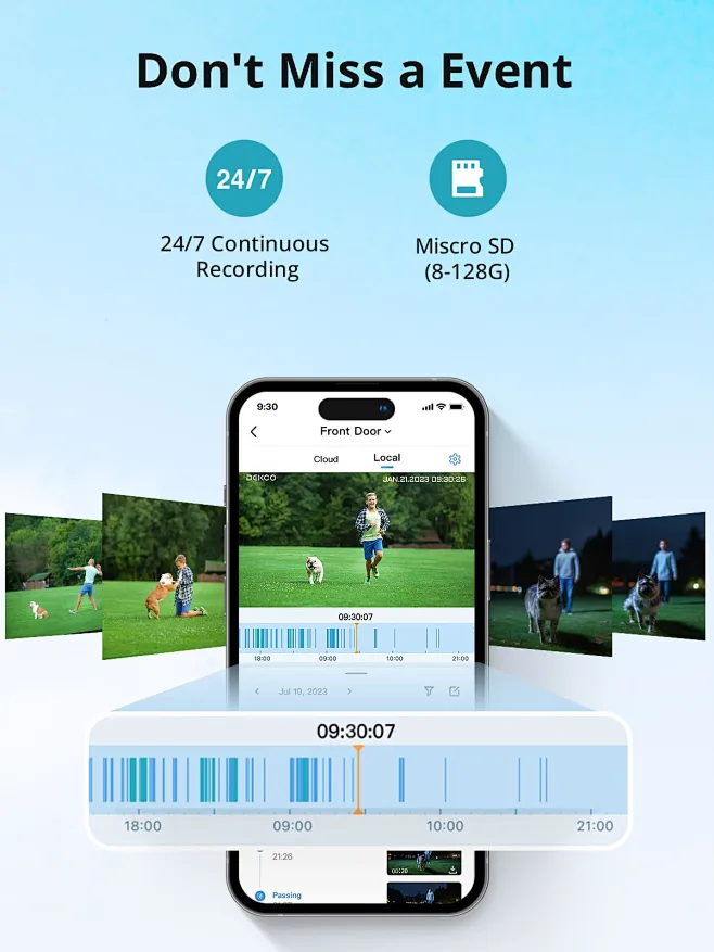 Amazon.com : DEKCO 2 Pack Outdoor Security Camera with 2K Color Night ...