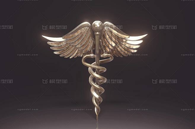 神使之杖 手杖 双蛇缠绕的魔杖 双蛇杖 权杖 法杖