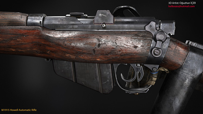 M1915 Howell Auto Rifle Game Ready