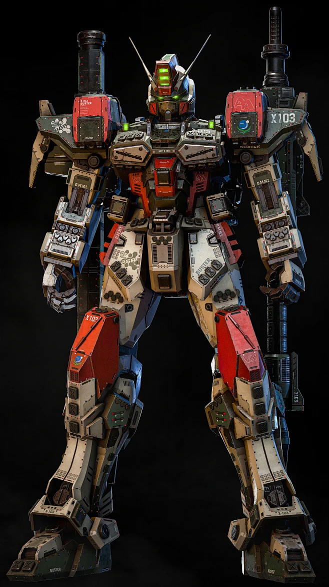 GAT-X103 Buster Gundam-花瓣网