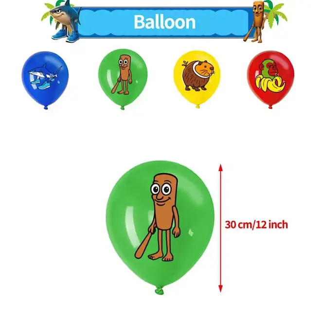 Italian Brainrot Al Party Decoration Italian Brainrot Balloons Cake ...