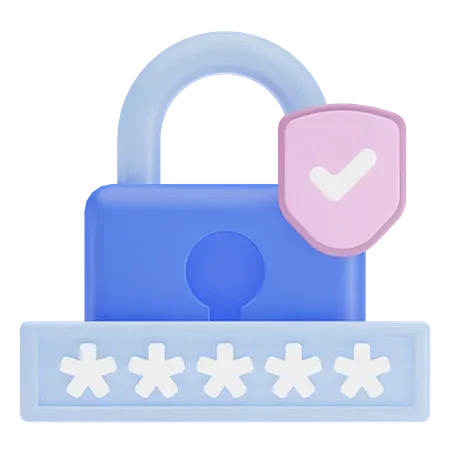 Profile Password 3D Icon-花瓣网