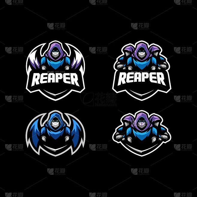Abstract Reaper Esports illustration vector Design