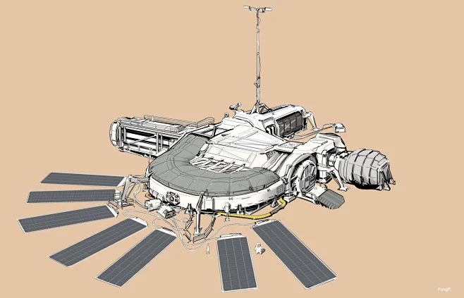 ArtStation - Space base, pang p-花瓣网