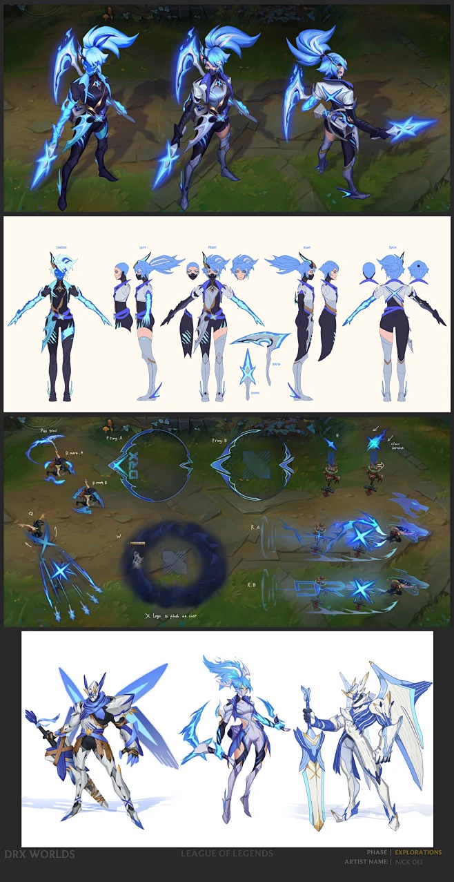 离群之刺 阿卡丽：S12 DRX战队冠军皮肤——Art.拳头Riot原画设计：Nick Oei-花瓣网