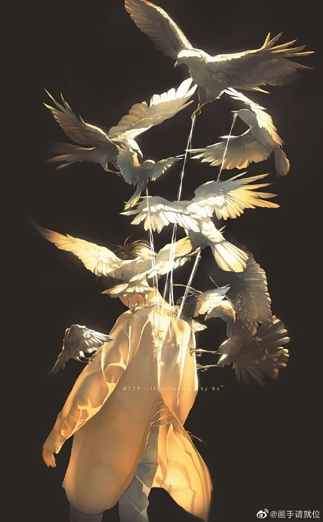 【1000位#画师推荐# 】318 Re（twi：all_need_is） 美的说不出话… #插画##画画##绘画##艺术##遇见艺术##插画 ...