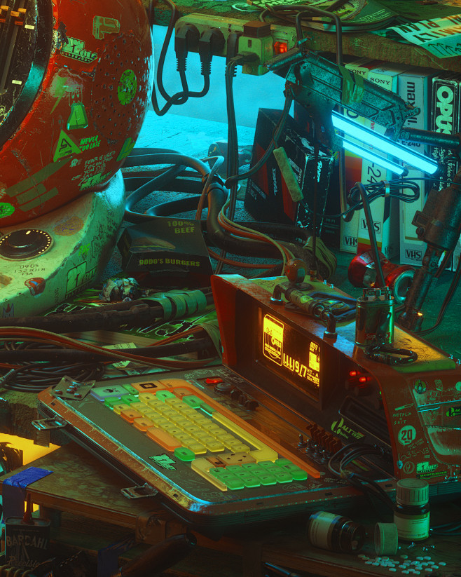 animation atompunk casettefuturism CGI Cyberpunk fallout gritty nucle-5
