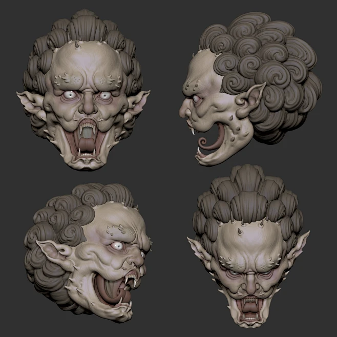 ghost head-花瓣网