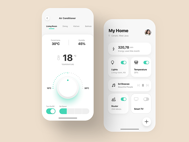 Smart Home App Design Exploration app design ios iot mobile app mobile ...