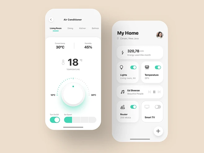 Smart Home App Design Exploration app design ios iot mobile app mobile ...