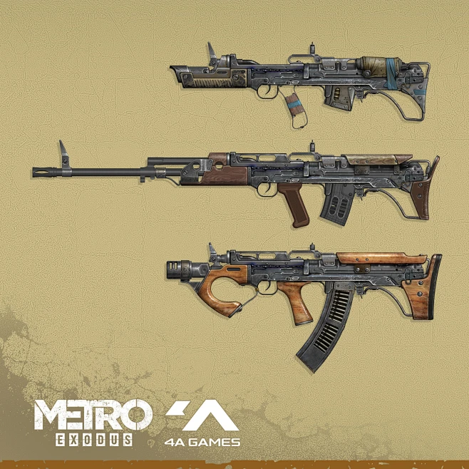 Bulldog, Ilya Tolmachev : Concept arts of Bulldog rifle for Metro ...