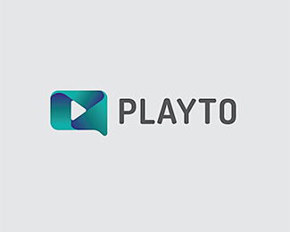 Playto 播放器 科技公司 播放 运行 商标设计 图标 图形 标志 logo 国外 外国 国内 品牌 设计 创意 欣赏