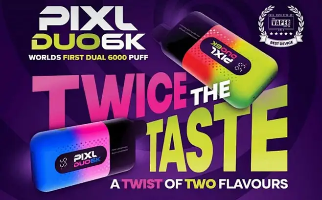 Pixl Duo 6K 6000 Vape Kit | Dual Flavour-花瓣网