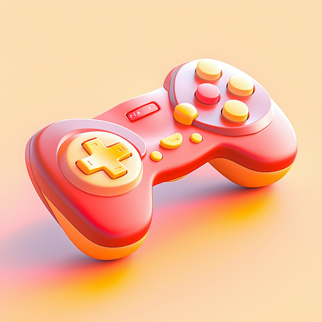 steven17__Gamepad_3D_icons_clay_cartoon_Nintendo_cute_smooth_gl ...