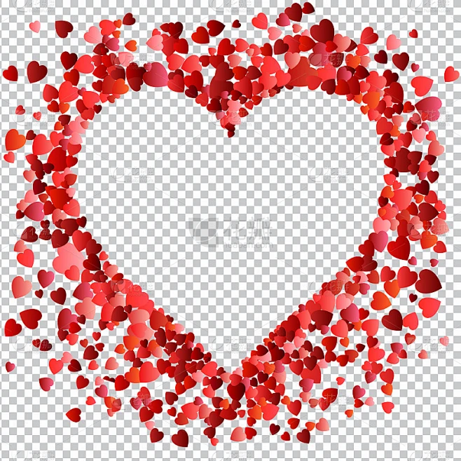 Happy Valentines day Love. Decorative heart backgr素材-花瓣网