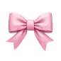 light pink bow on light pink bow emoji-花瓣网
