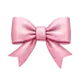light pink bow on light pink bow emoji-花瓣网