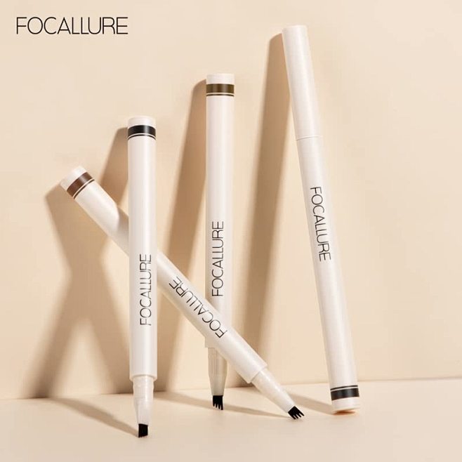 Image by FOCALLURE. Focallure 2 pcs Eyebrow Pencil with 4 Point Long ...