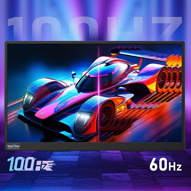 Amazon.com: InnoView 18.5 inch Portable Monitor, 100HZ 120% sRGB 1080P ...