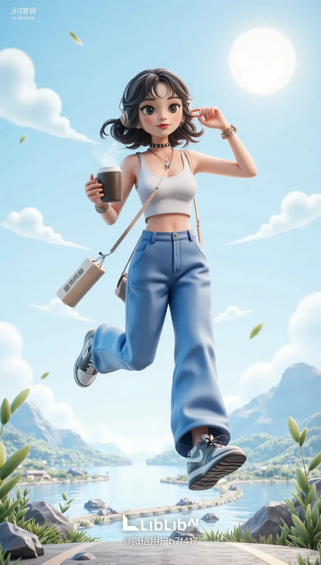 【油条】运营3D海报-场景含IP-LoRA-油条-LiblibAI-花瓣网