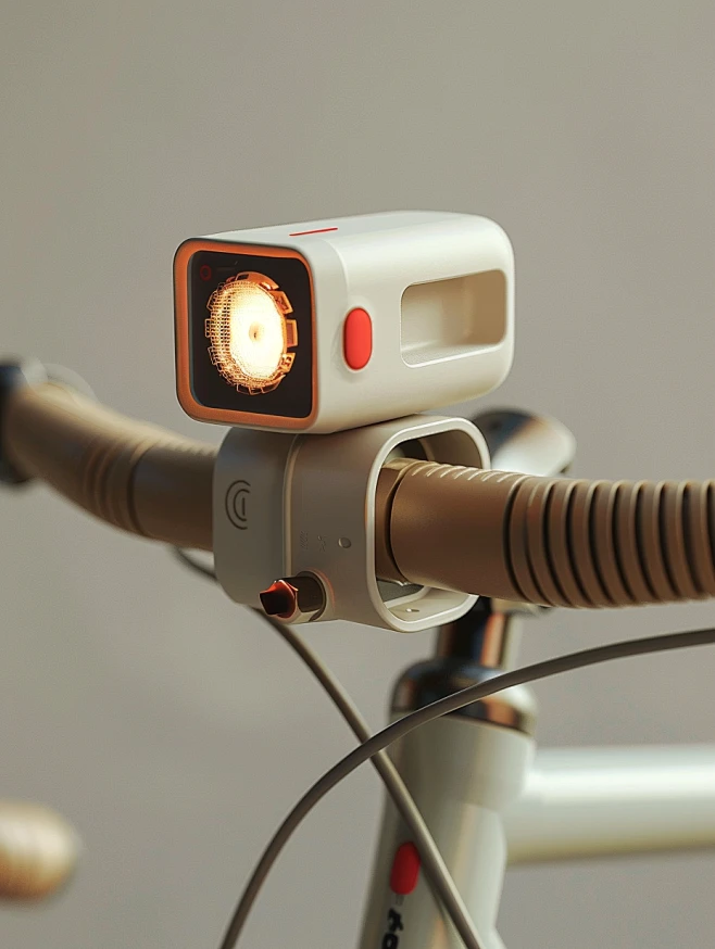Front Light with LED Lamp on Bicycle Handlebar-花瓣网