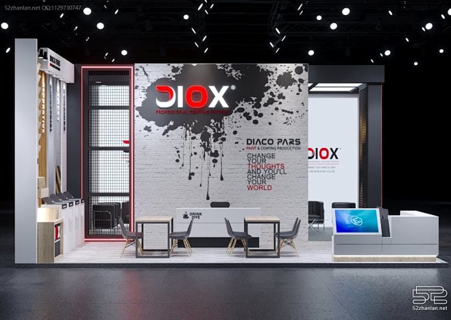 【DIOX】展台设计分享 – 52展览设计