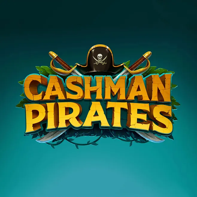 其中包括：A logo for the Cashman Pirates slot game.-花瓣网