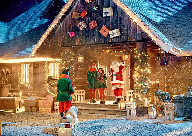 This contains an image of: Elfi Santa - Vídeos Originais do Papai Noel-花瓣网