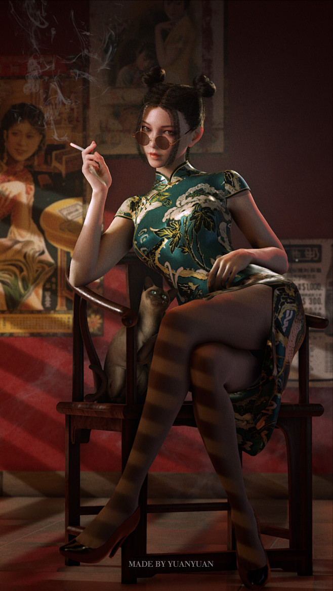 花样年华 Cheongsam Girl In UE4 (9)