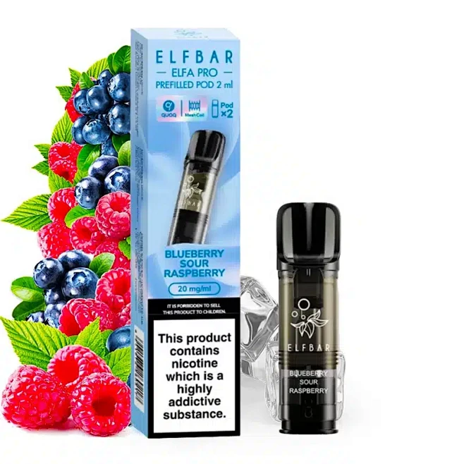 Elf Bar ELFA Pro Pod - Blueberry Sour Raspberry-花瓣网