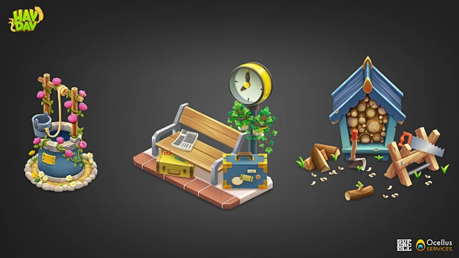 Hay Day - Postman Props Set, Ocellus - SERVICES : Supercell art team ...