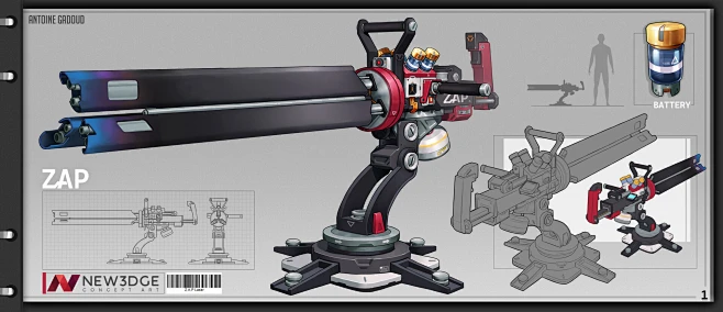 ZAP Machine gun-花瓣网