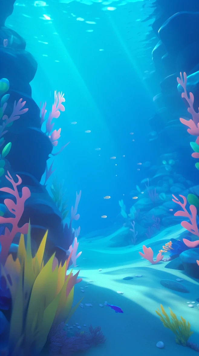 loritav45wynne_underwater_scene_vivid_color_3d_c4d_blender_Octa ...