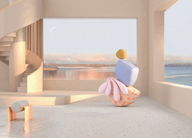 set design product sculpture 3D design Interior object design interio