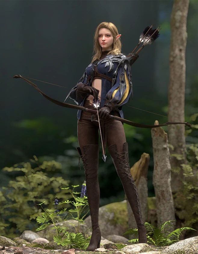 Elf Archer-花瓣网