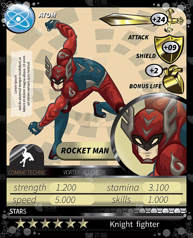 Rocket-Man_Card素材-花瓣网
