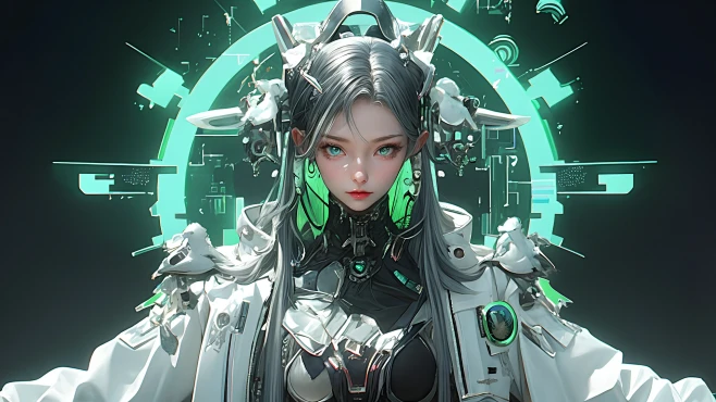 ZXM-赛博机甲女孩-hzj(8)-花瓣网