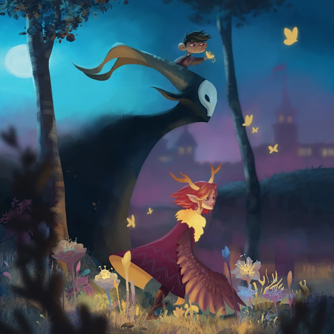 Life and Death, Apolline Etienne : Illustration I did a while back. If I ever write my own ...