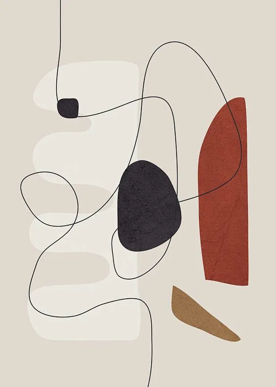 Abstract Minimal Shapes 27 Art Print by City Art - X-Small-花瓣网