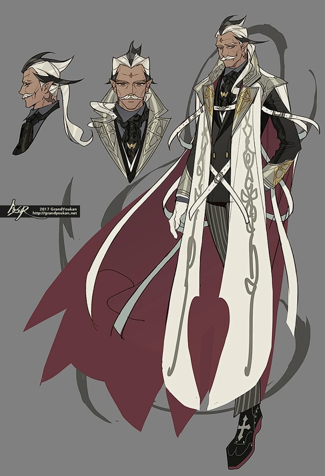 中国风男性角色原画中国风写实角色原画来自cgbook.cn (1753)-花瓣网